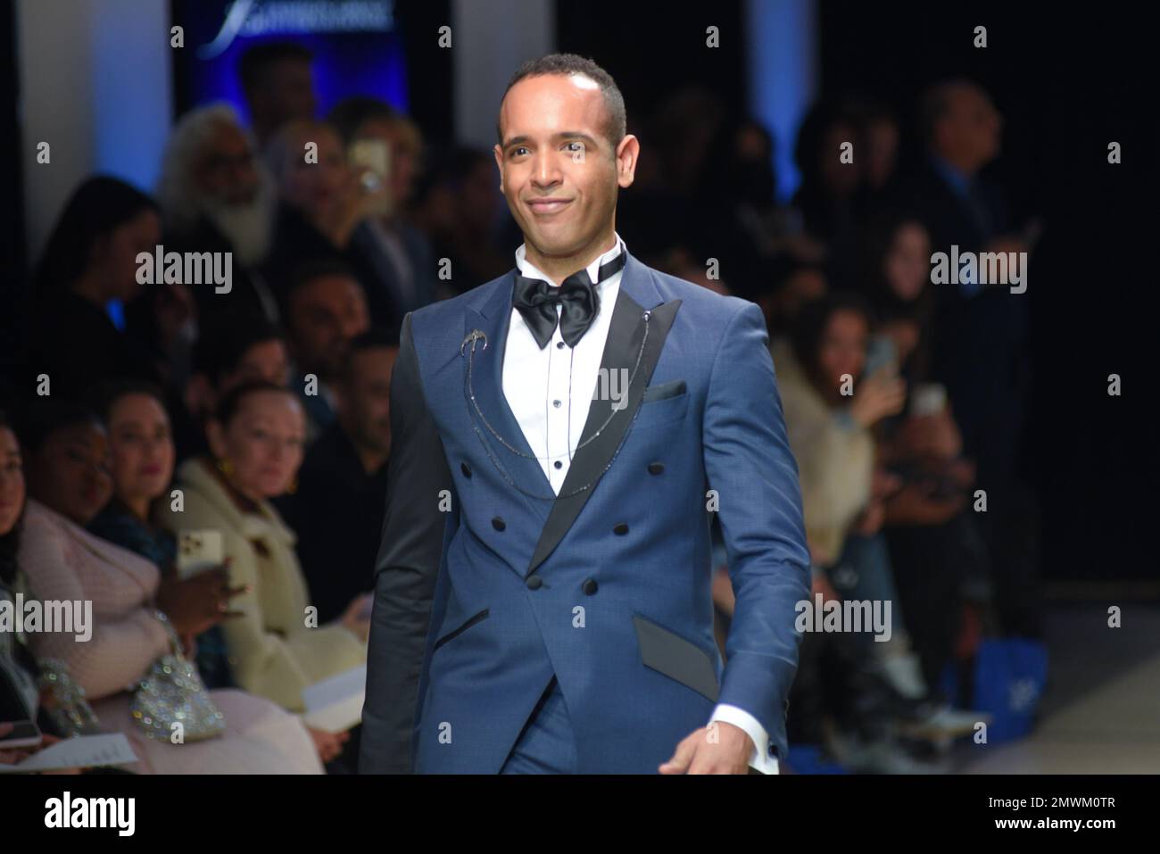 New York, USA. 01st Feb, 2023. Louis Finley walks the runway at the ...