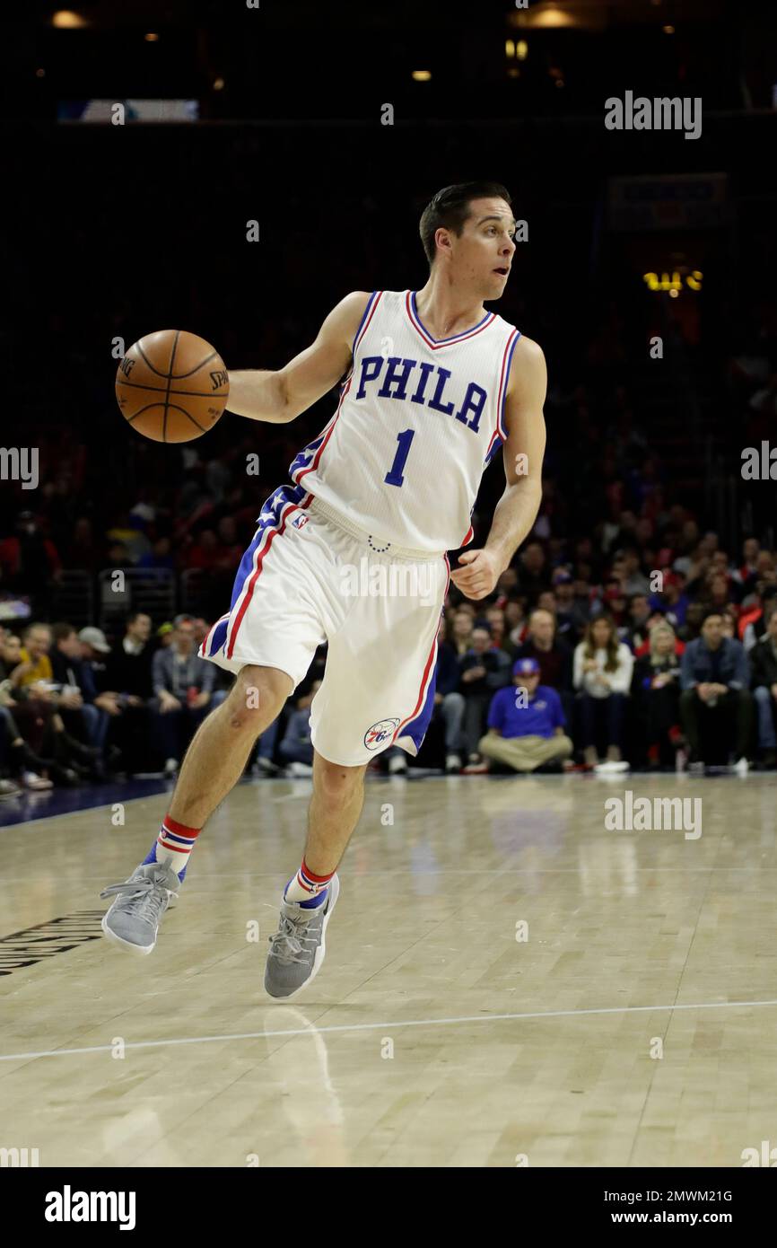 Philadelphia 76ers' T.J. McConnell in action during an NBA basketball ...