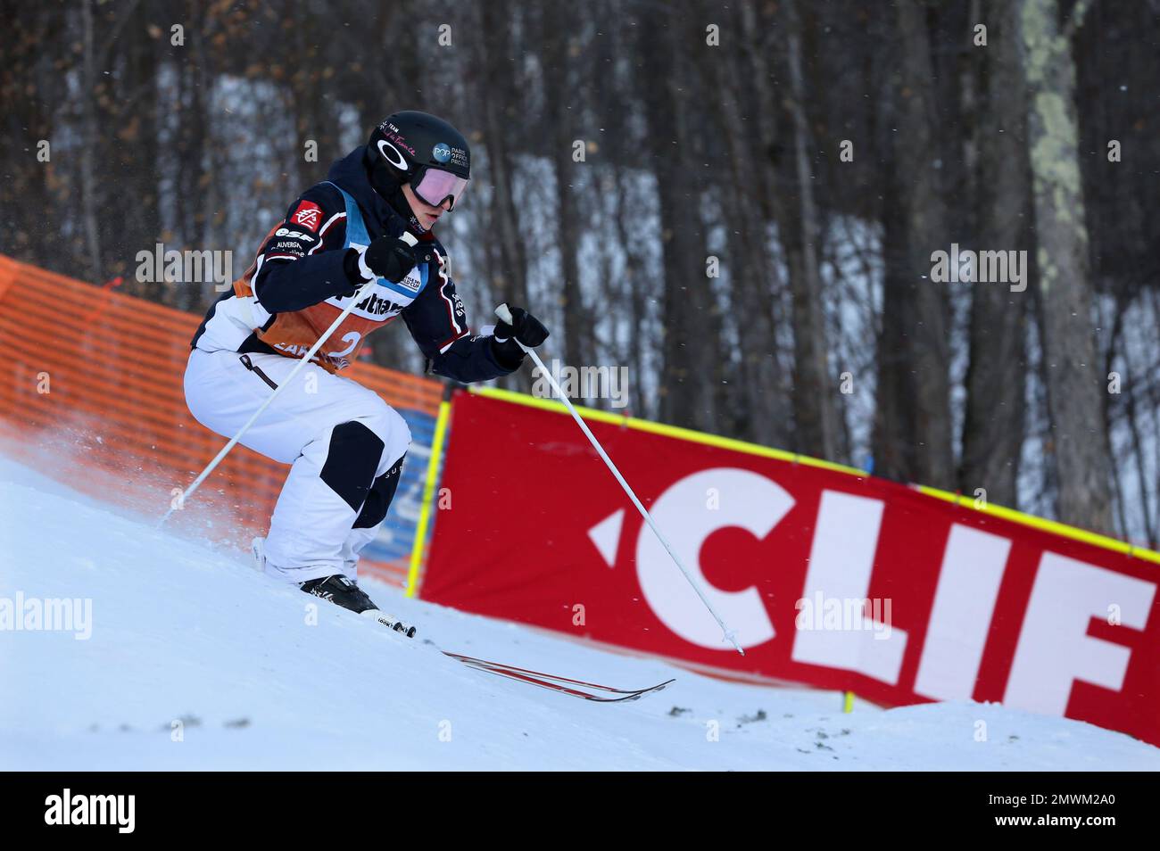 Perrine Laffont, of France, competes during the freestyle World Cup ...