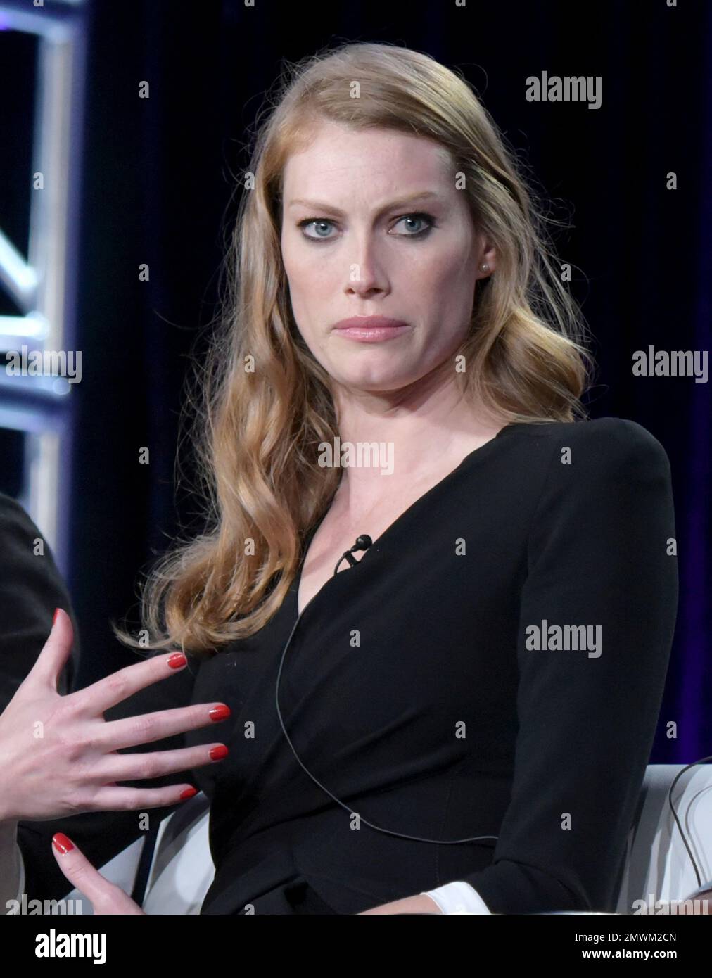 Alyssa Sutherland attends "The Mist" panel at Viacom's Spike TV portion ...