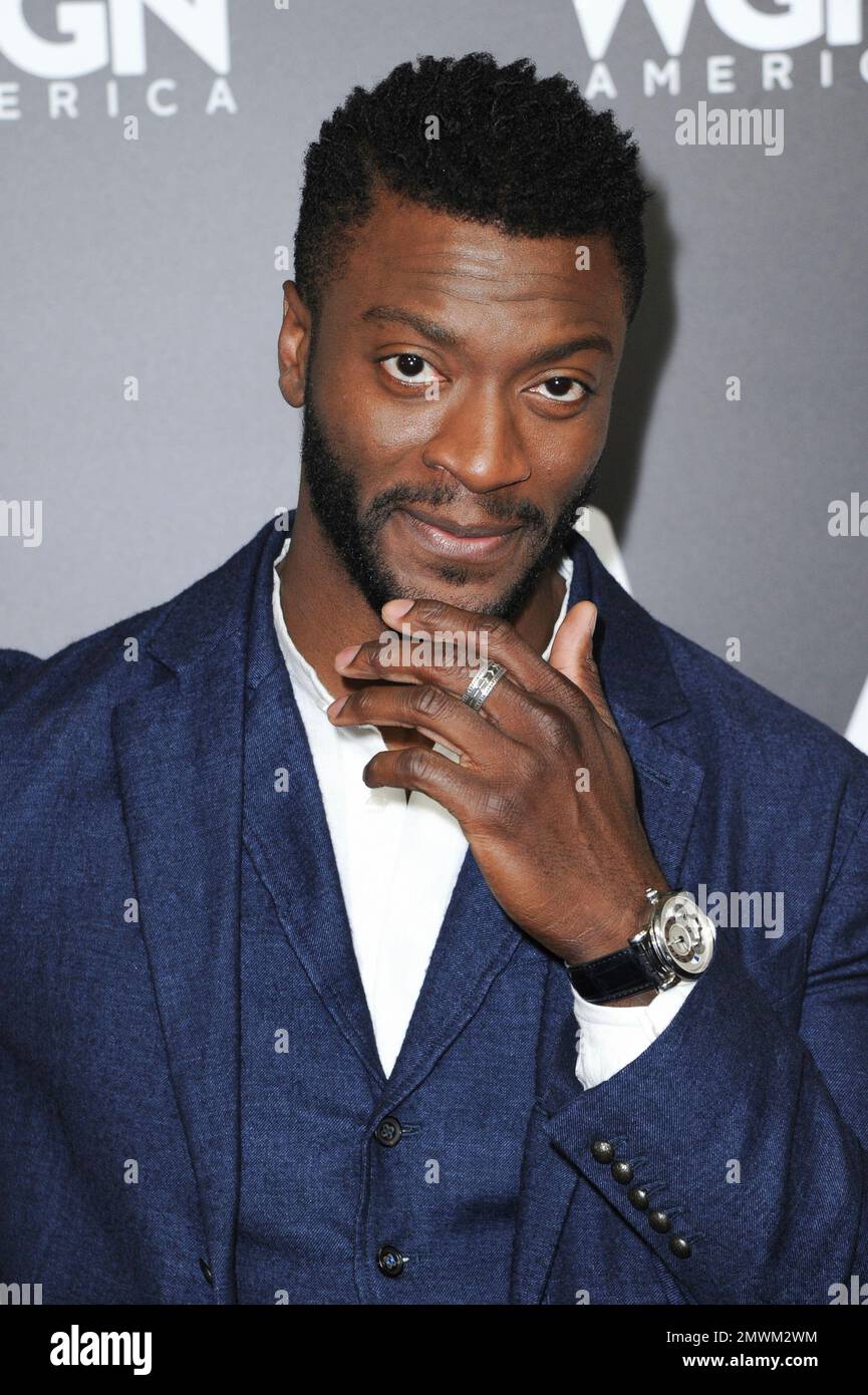 Aldis Hodge attends a photo call for WGN America's "Underground" at the ...