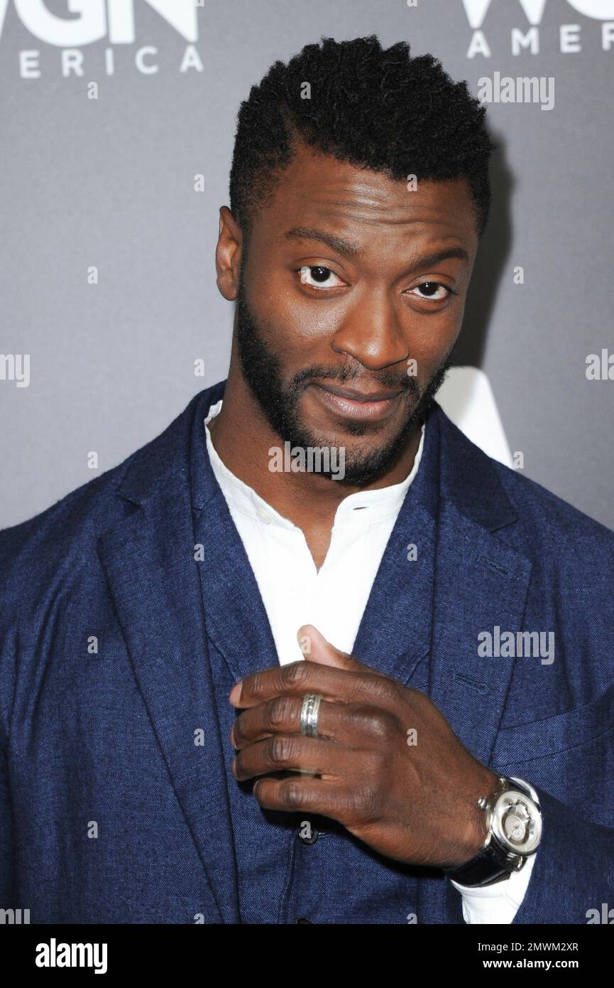Aldis Hodge attends a photo call for WGN America's "Underground" at the ...