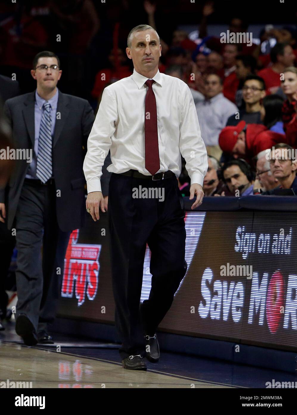 Arizona State head coach Bobby Hurley during the second half of an NCAA ...