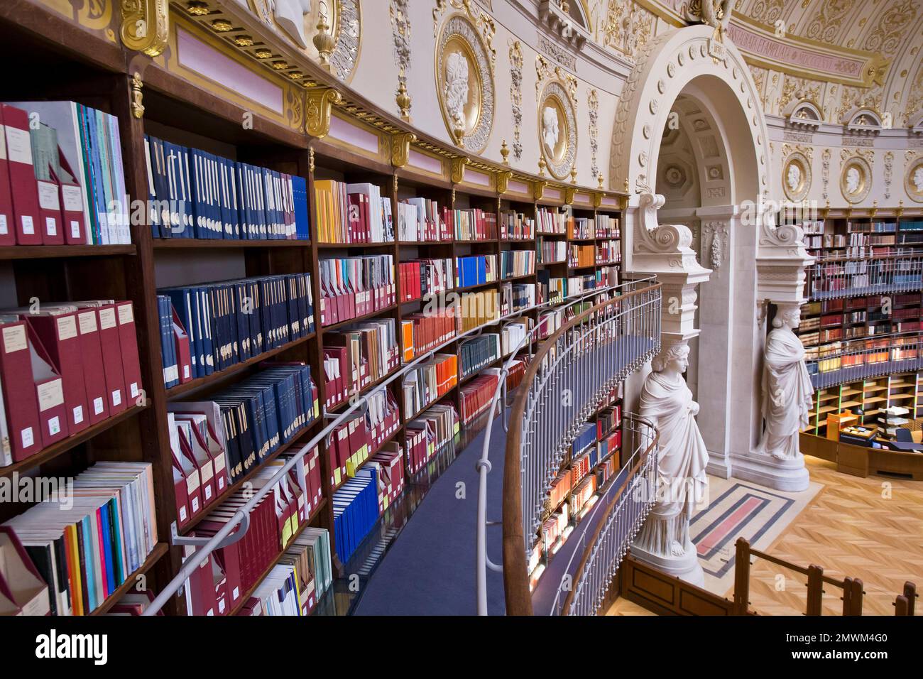 A view of the Labrouste reading room at the Richelieu-Louvois Library ...