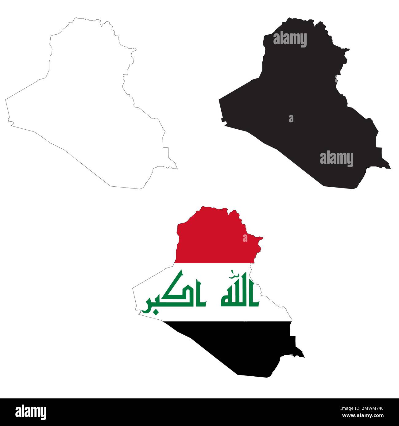 Map Iraq on white background. Iraq Map Outline. Iraq vector map with ... Map Iraq on white background. Iraq Map Outline. Iraq vector map with ...