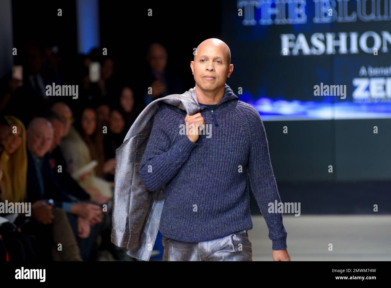 New York, NY on February 1, 2023. Richard Thomas walks the runway at ...
