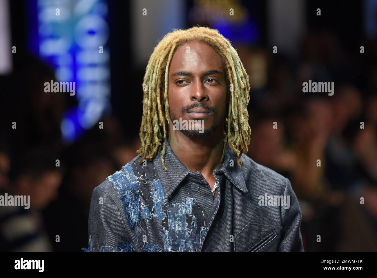 New York, NY on February 1, 2023. Clintn Lord walks the runway at the ...