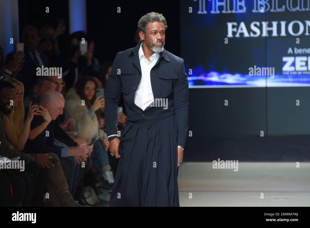 New York, NY on February 1, 2023. Musa Jackson walks the runway at the ...