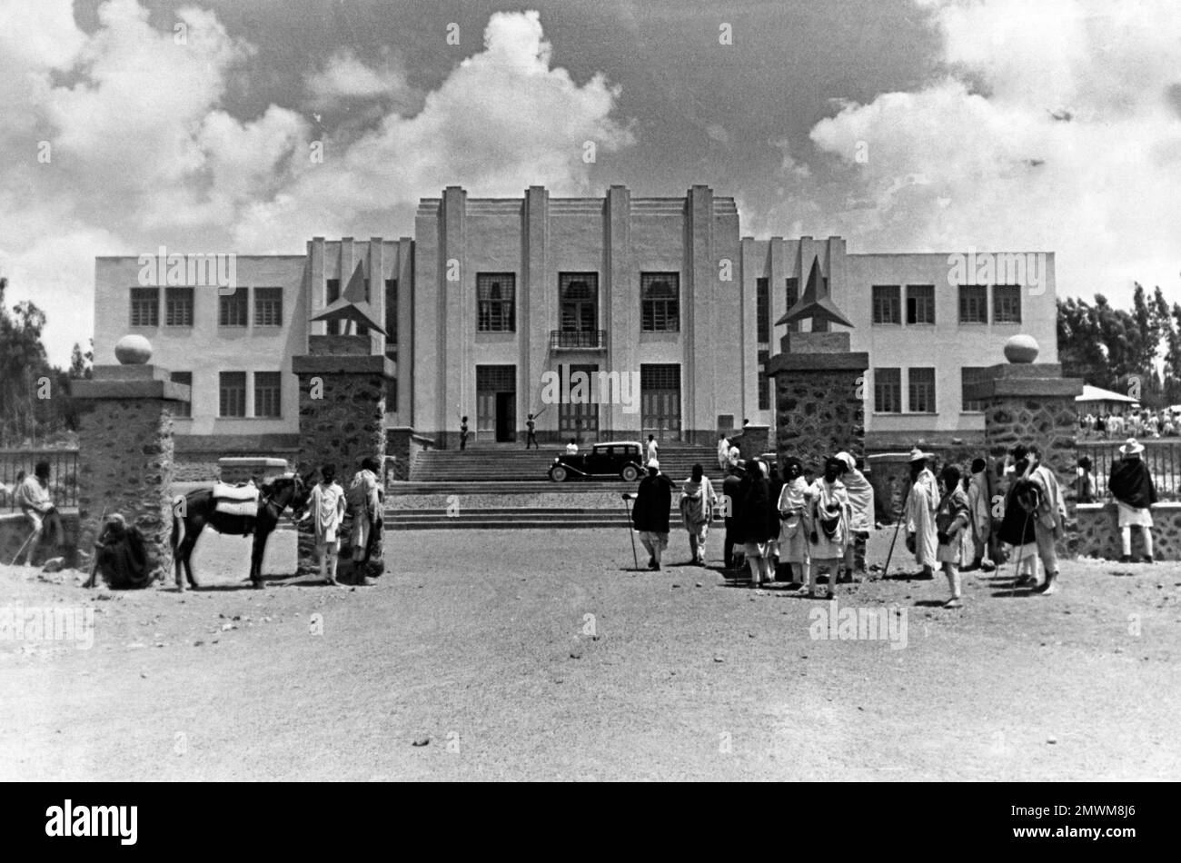 A view of the Parliament House in Addis Ababa in 1935. (AP Photo/Alfred ...