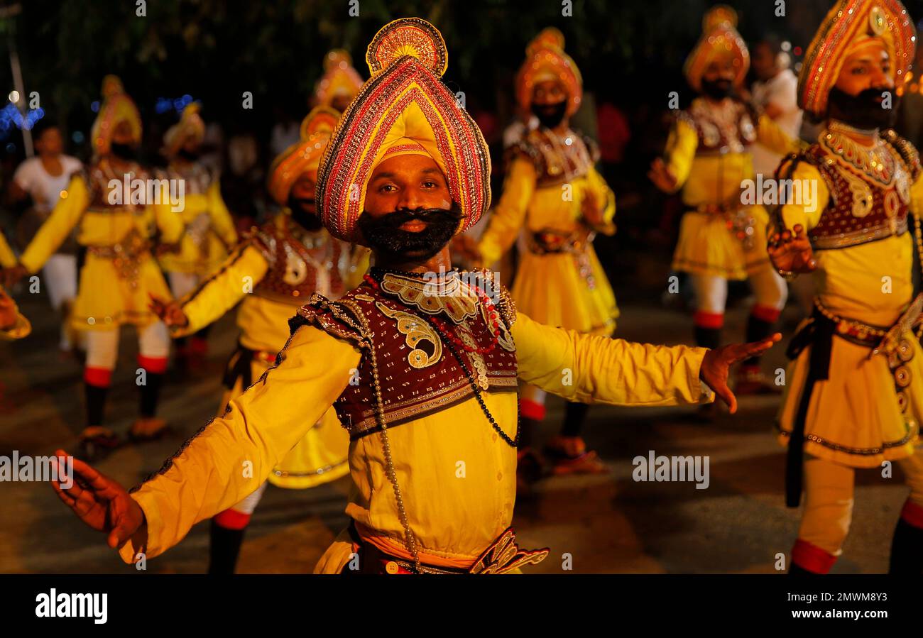 In this Thursday, Jan. 12, 2017 photo, Sri Lankan traditional dancers ...