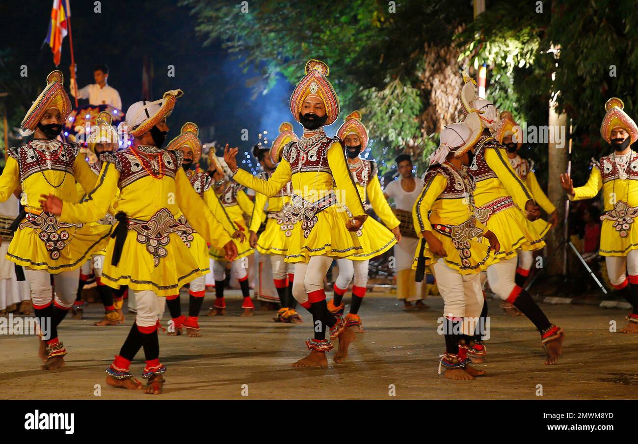 In this Thursday, Jan. 12, 2017 photo, Sri Lankan traditional dancers ...