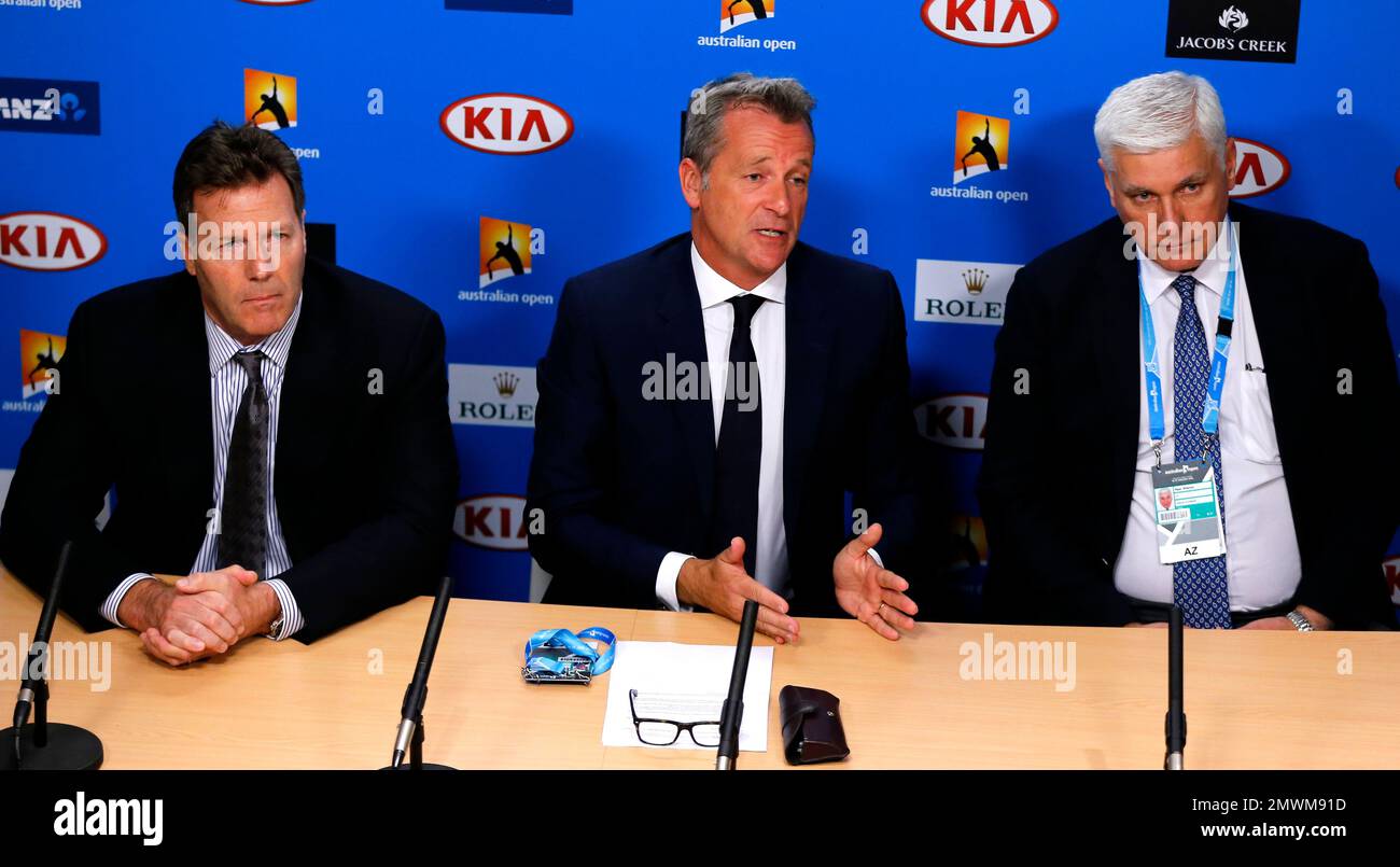 FILE - In this Jan. 18, 2016 file photo, ATP chairman Chris Kermode ...