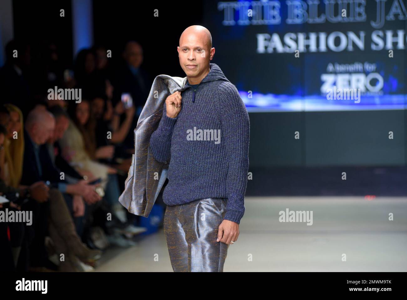 New York, NY on February 1, 2023. Richard Thomas walks the runway at ...