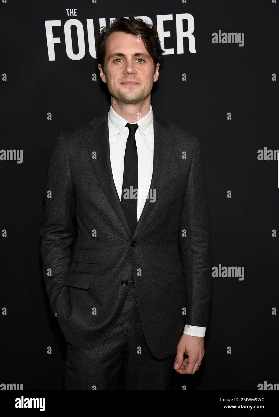 Justin Randell Brooke arrives at the U.S. premiere of "The Founder" at ...