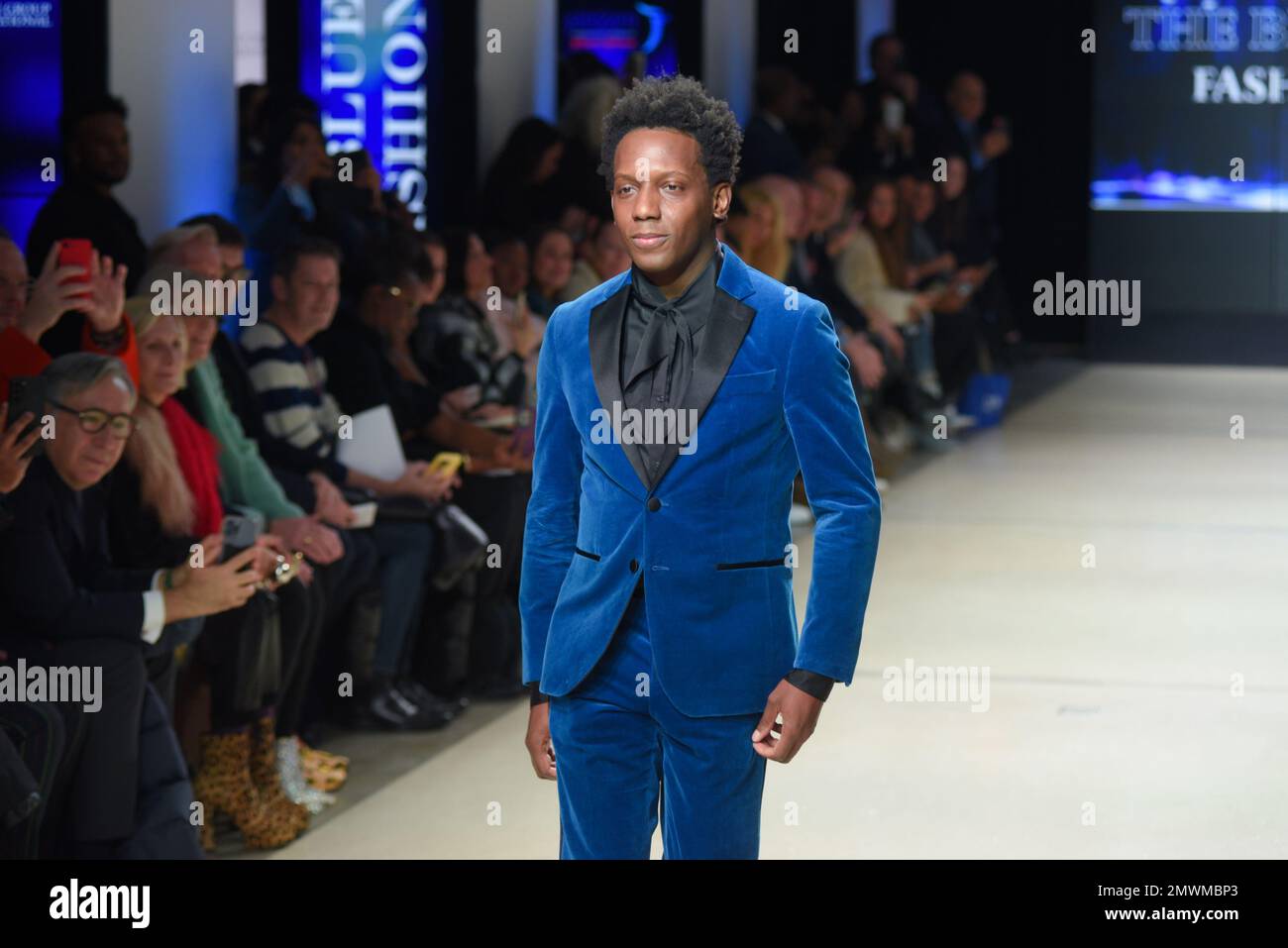New York, NY on February 1, 2023. Carlos Greer walks the runway at the ...
