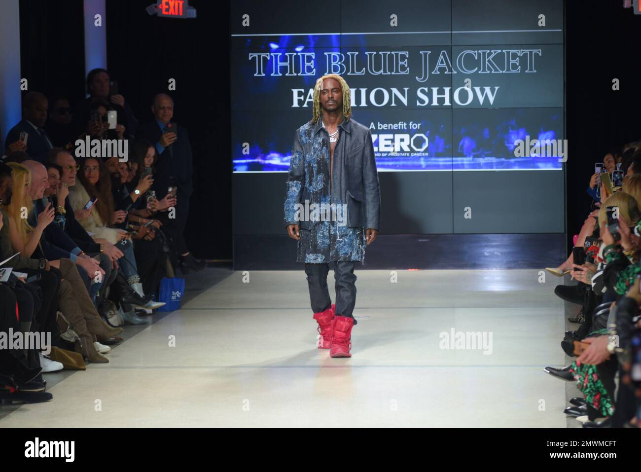New York, NY on February 1, 2023. Clintn Lord walks the runway at the ...