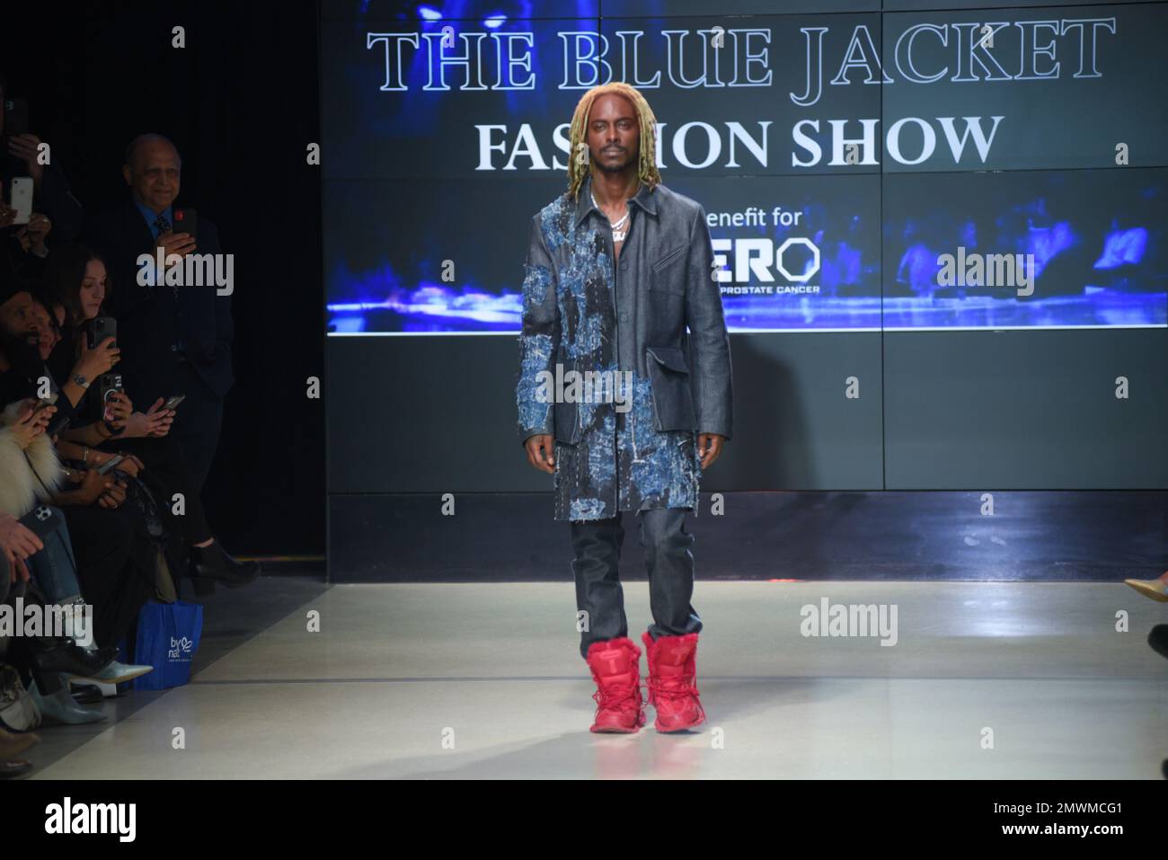 New York, NY on February 1, 2023. Clintn Lord walks the runway at the ...