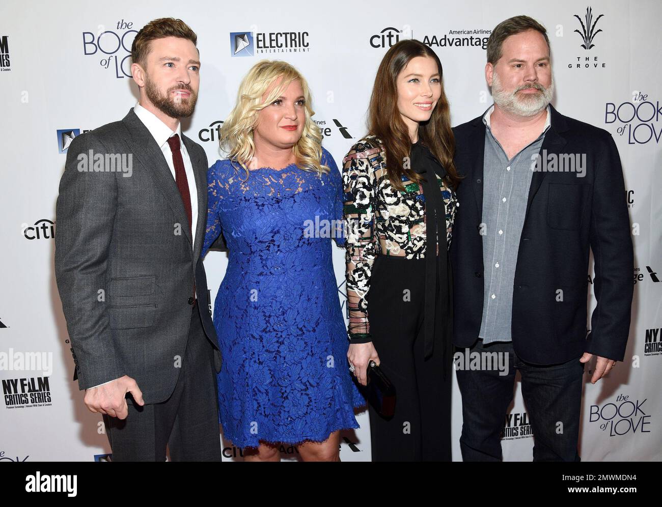 Justin Timberlake, from left, producer Michelle Purple, Jessica Biel ...