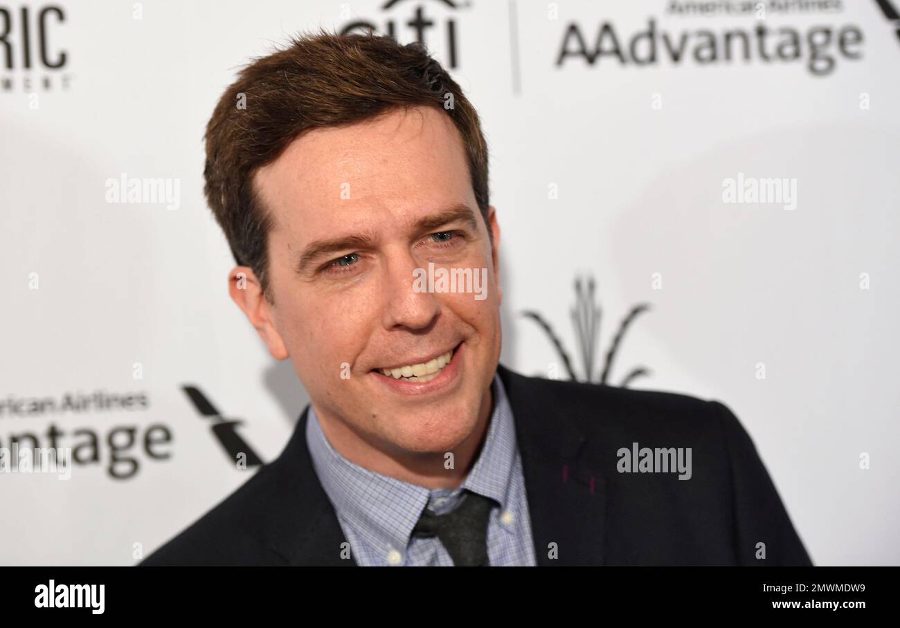 Ed Helms arrives at the Los Angeles premiere of "The Book of Love" at ...