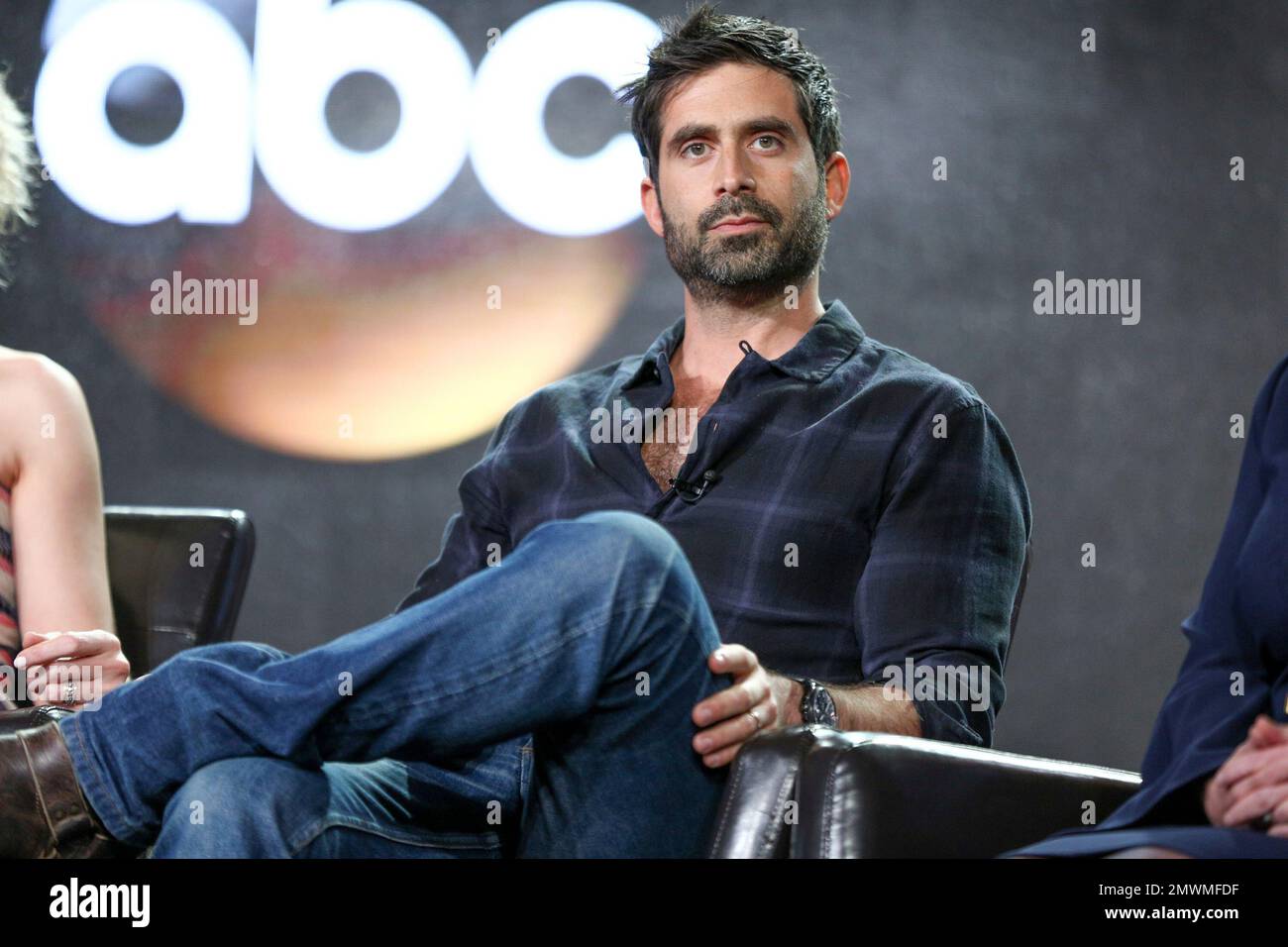 Stephen Schneider attends the "Imaginary Mary" panel at the Disney/ABC ...
