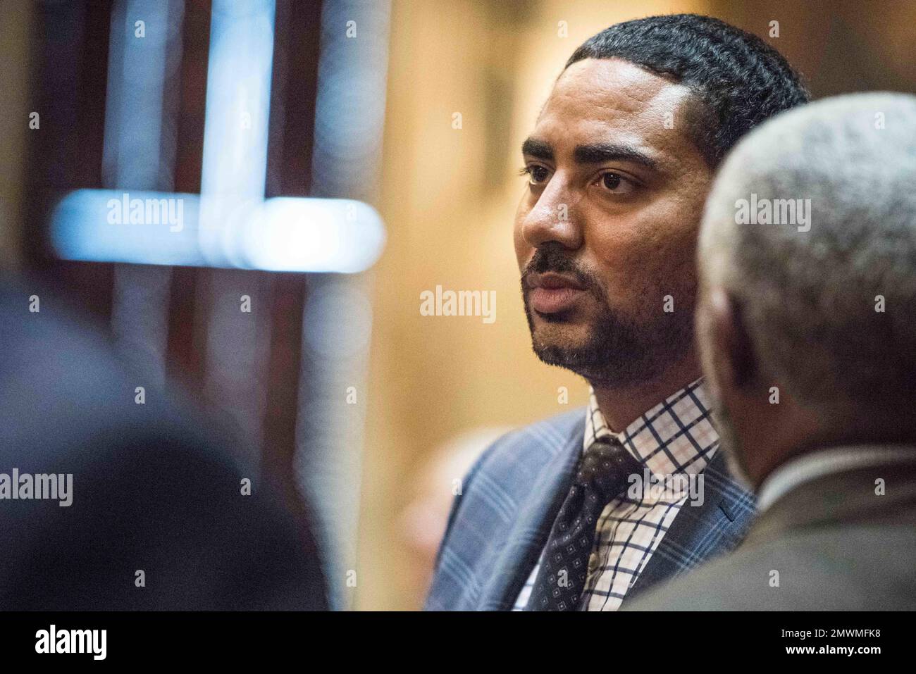 Rep. Justin Bamberg, D-Bamberg, stands in the house chamber during the ...