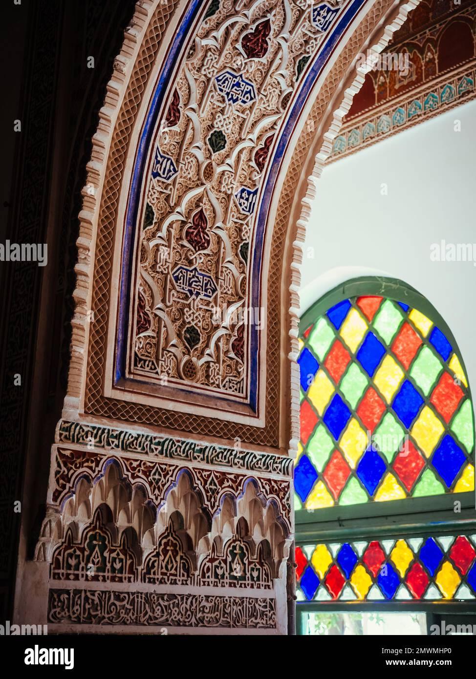 An architecture of the exterior of the old building in Morocco Stock ...