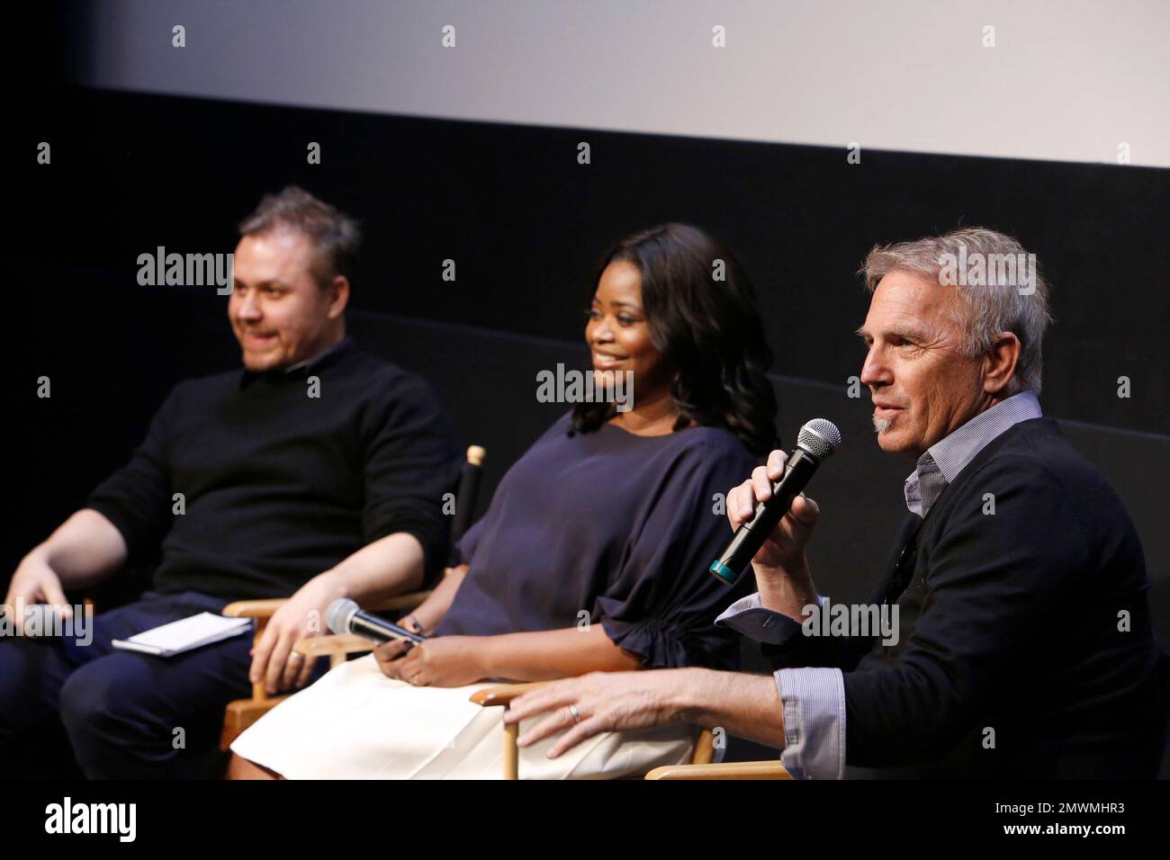 Writer/Director Theodore Melfi, Octavia Spencer and Kevin Costner speak ...