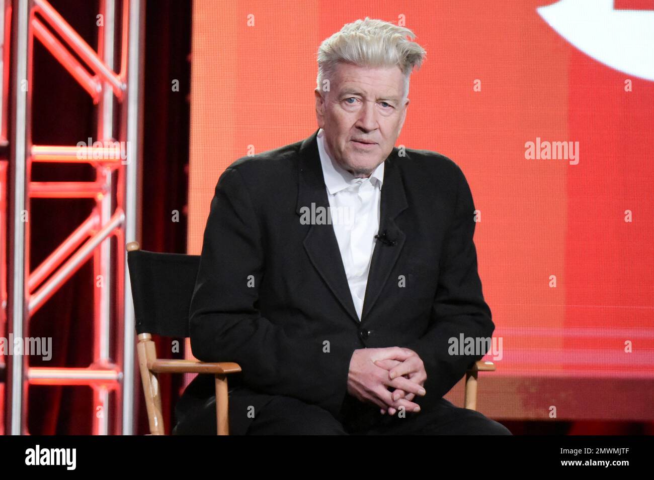 David Lynch attends the "Twin Peaks" panel at the Showtime portion of ...