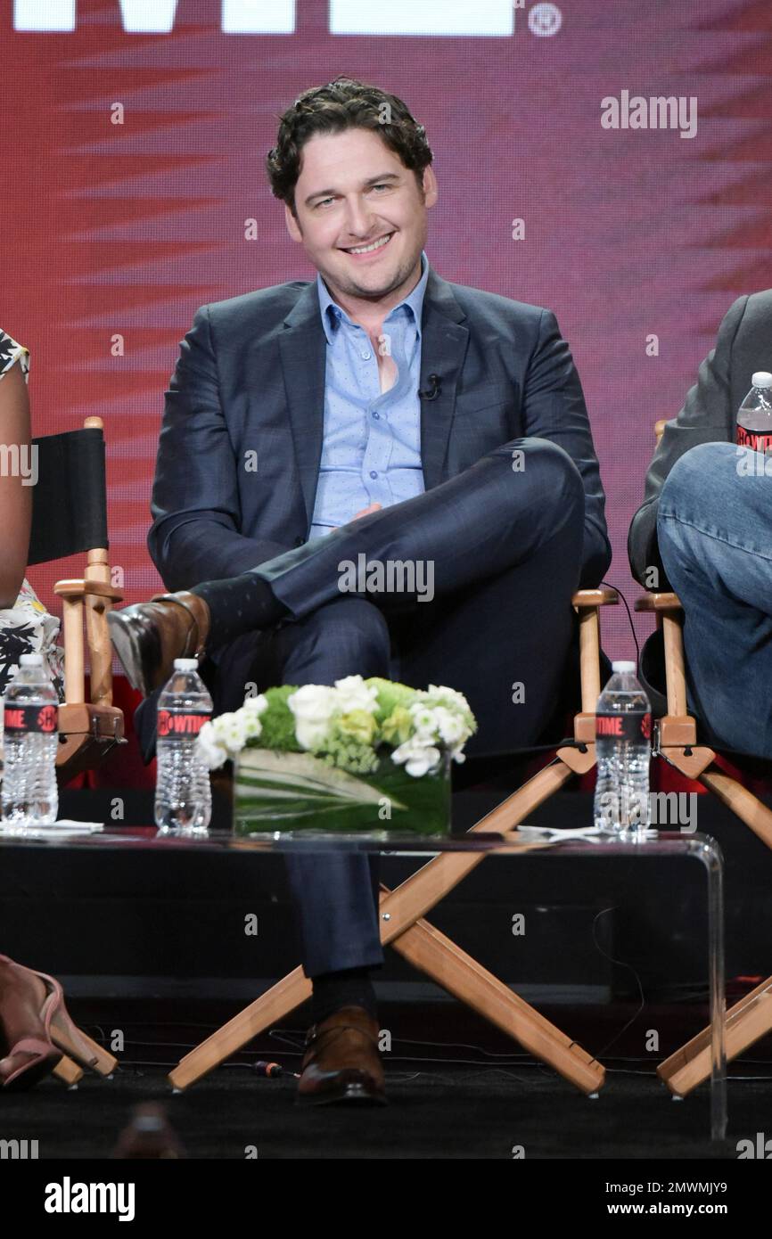 Toby Leonard Moore attends the "Billions" panel at the Showtime portion ...
