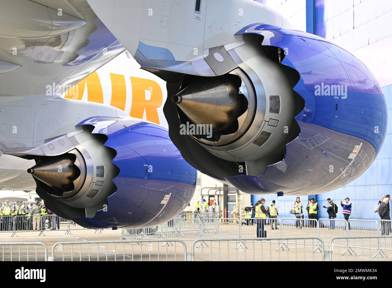 Engine GEnx-2B of the 747-8F freighter (N863GT), the last 747 "jumbo ...