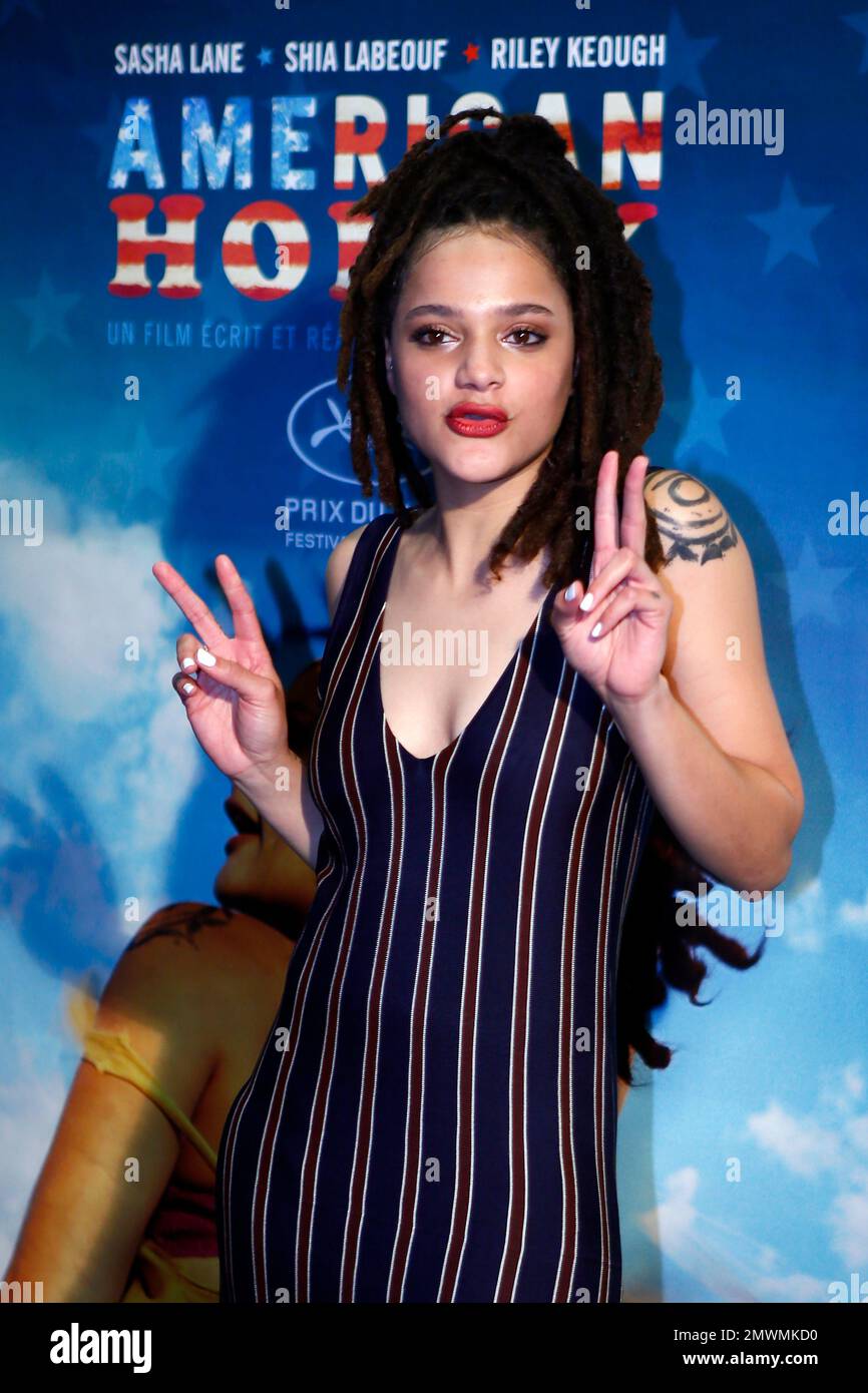 Actress Sasha Lane poses during a photo call for the French premiere of ...
