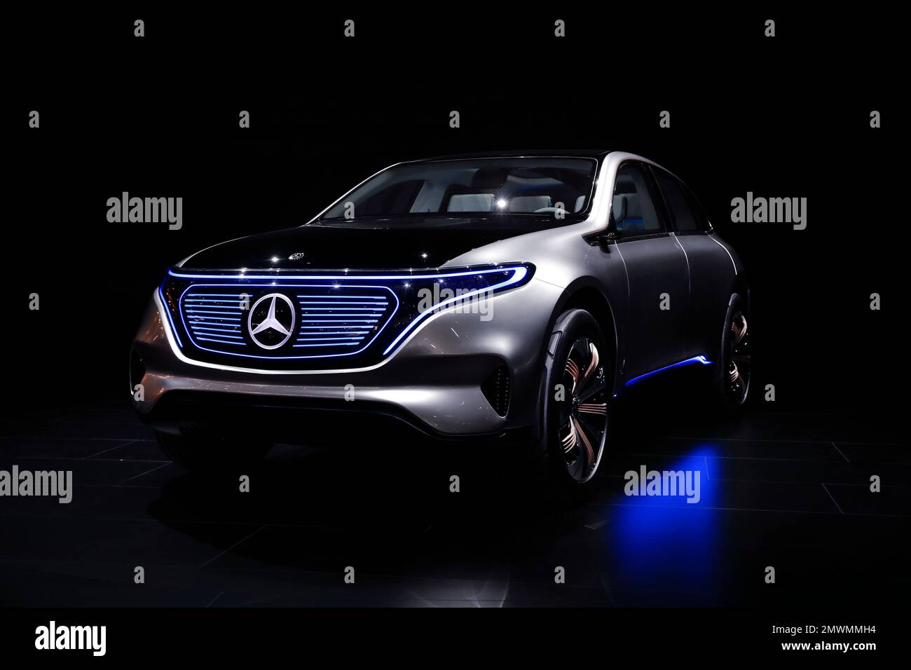 The Mercedes-Benz Concept EQ is on display at the North American ...