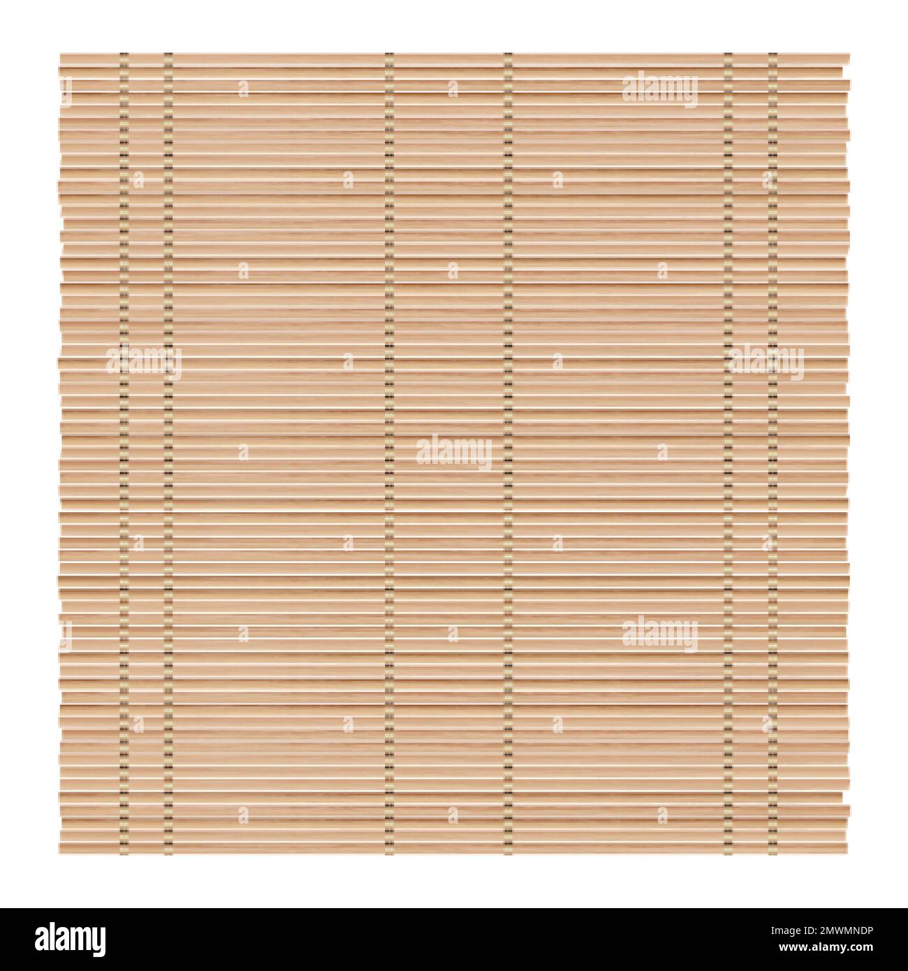 Bamboo mat background for making sushi. Top view. Realistic texture ...