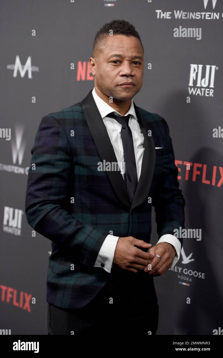 Cuba Gooding Jr. arrives at The Weinstein Company and Netflix Golden ...