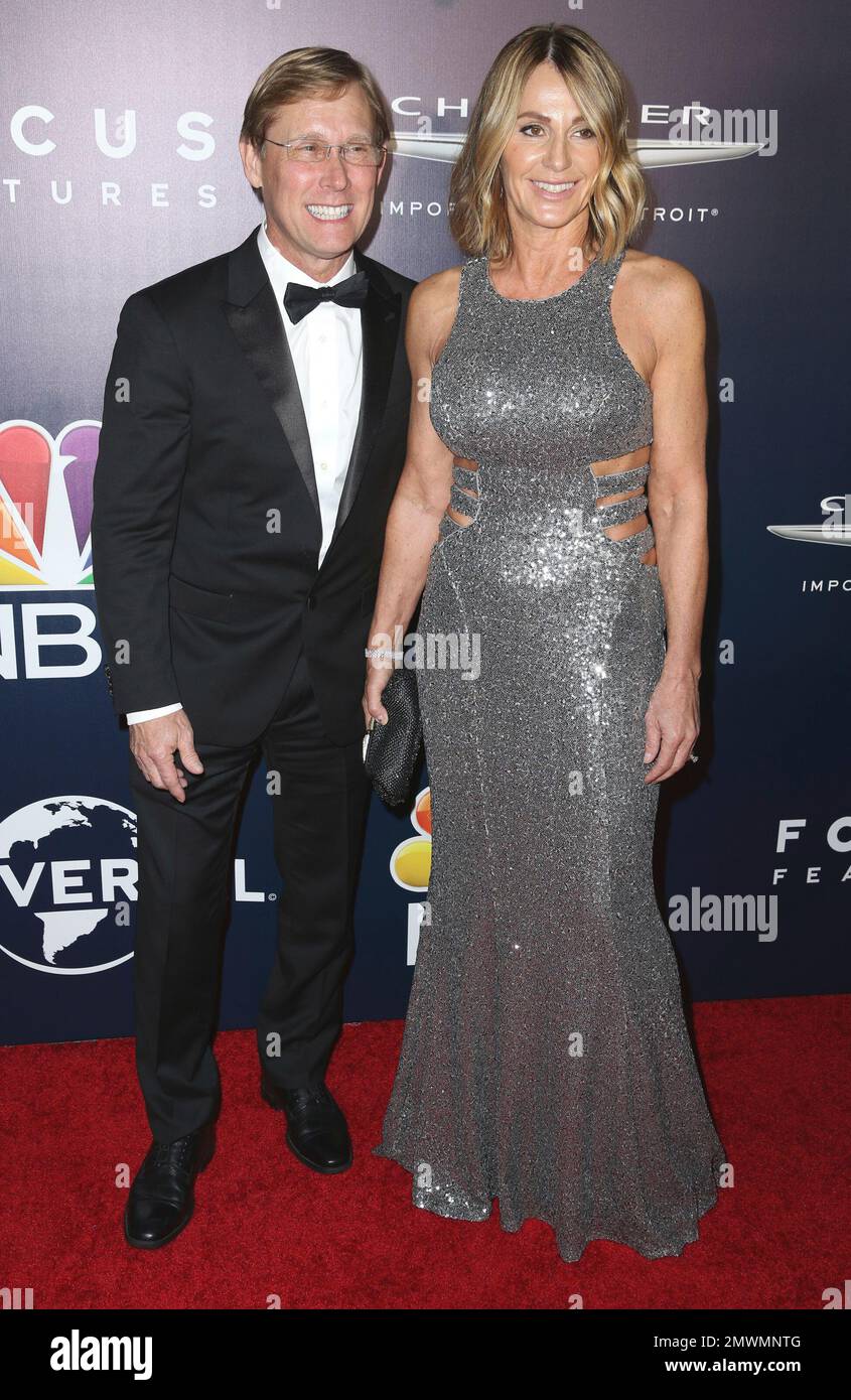 Bart Conner, left, and Nadia Comaneci arrive at the NBCUniversal Golden ...