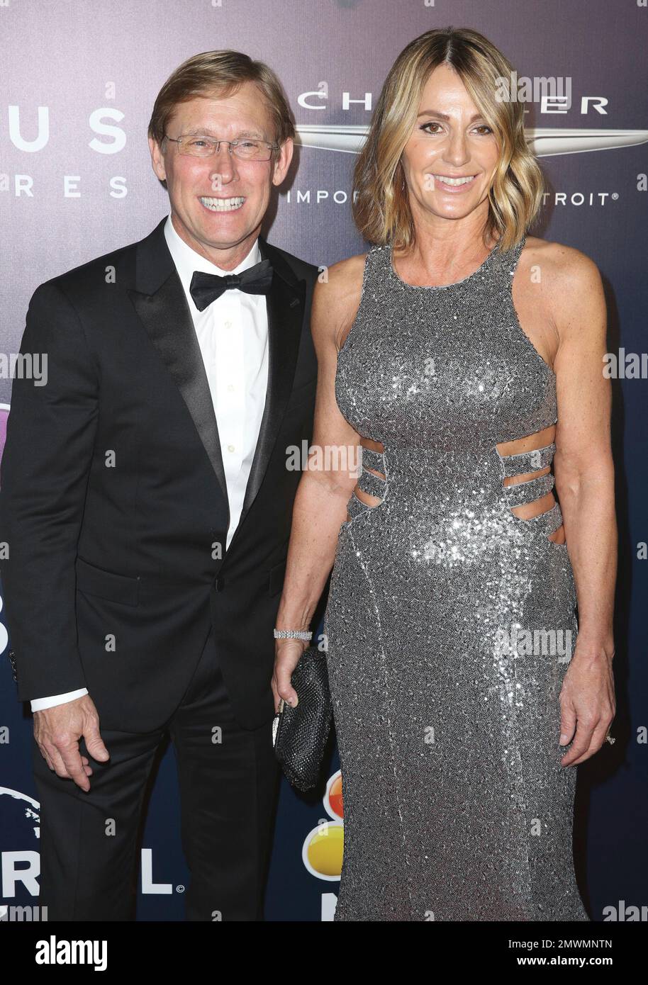 Bart Conner, left, and Nadia Comaneci arrive at the NBCUniversal Golden ...