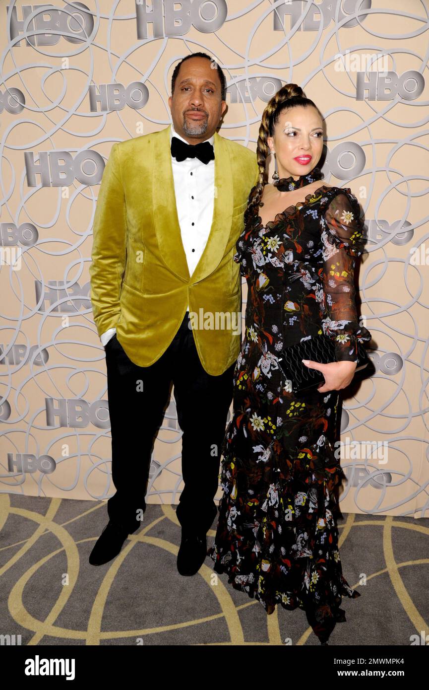 Kenya Barris, left, and Dr. Rainbow Edwards-Barris arrive at the HBO ...