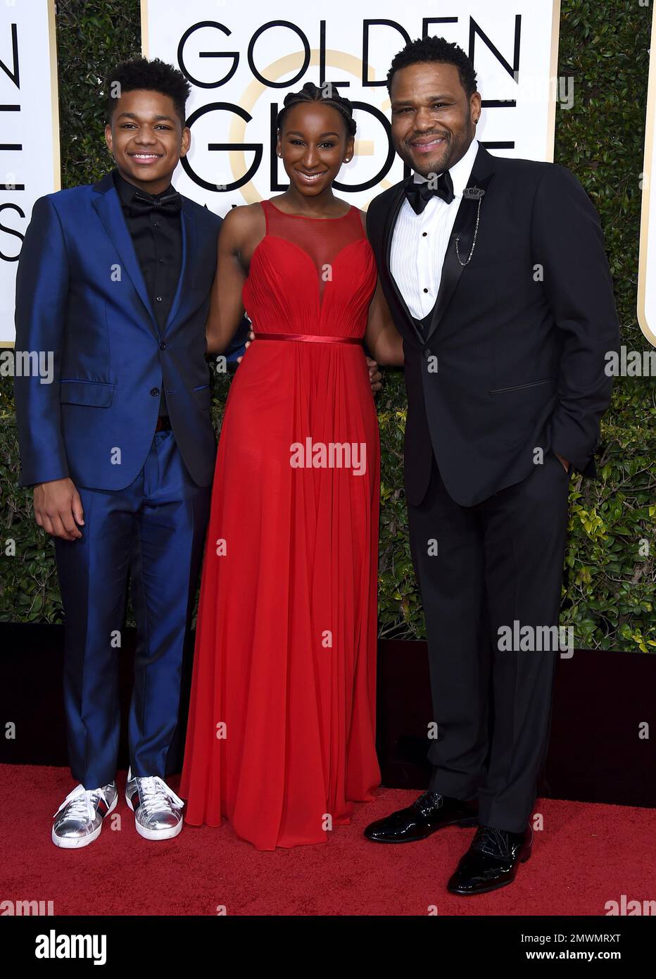 Anthony Anderson, right, Kyra Anderson, center, and Nathan Anderson ...
