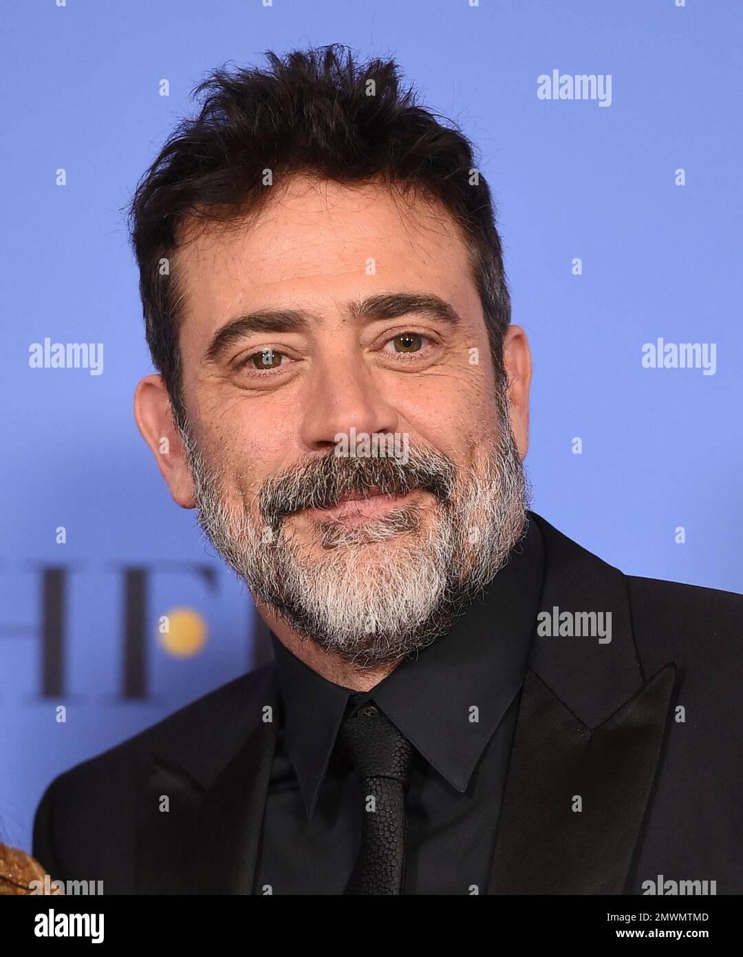 Jeffrey Dean Morgan poses in the press room at the 74th annual Golden ...