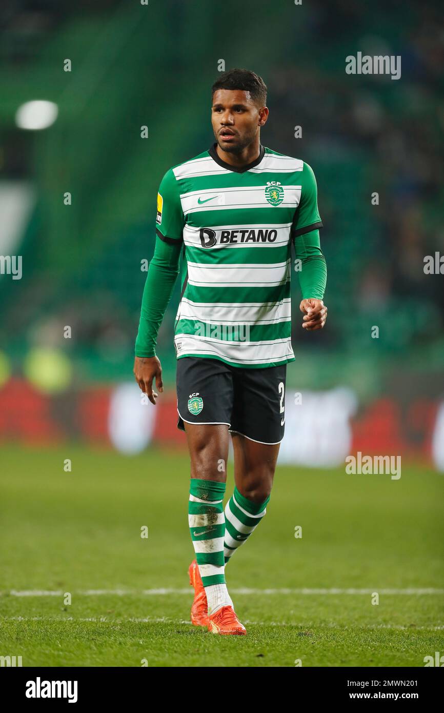 Lisbon, Portugal. 1st Feb, 2023. Matheus Reis (SportingCP) Football ...