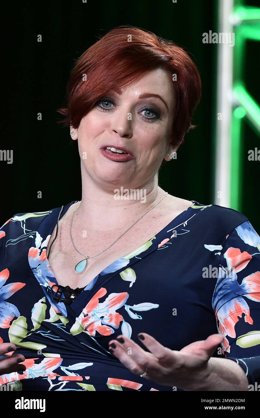 Sheena Joyce attends the "Batman and Bill" panel at the Hulu portion of ...