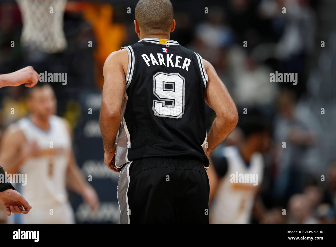 San Antonio Spurs guard Tony Parker (9) in the first half of an NBA ...