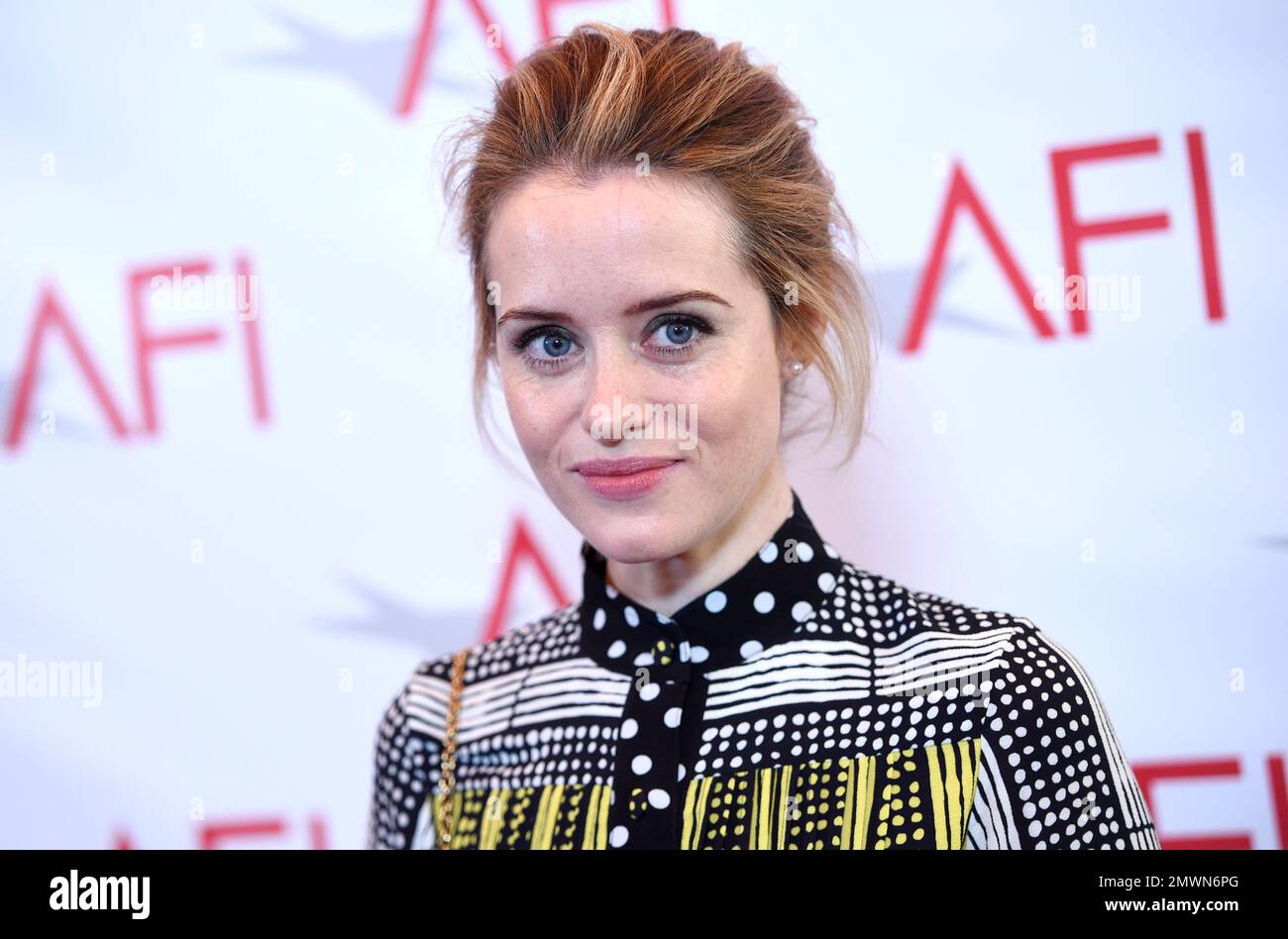 Claire Foy arrives at the AFI Awards at the Four Seasons Hotel on ...
