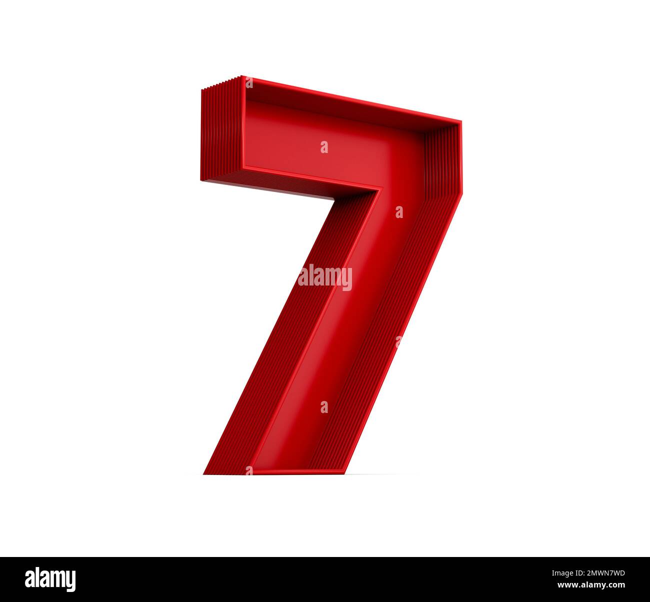 Number 7 red hi-res stock photography and images - Alamy