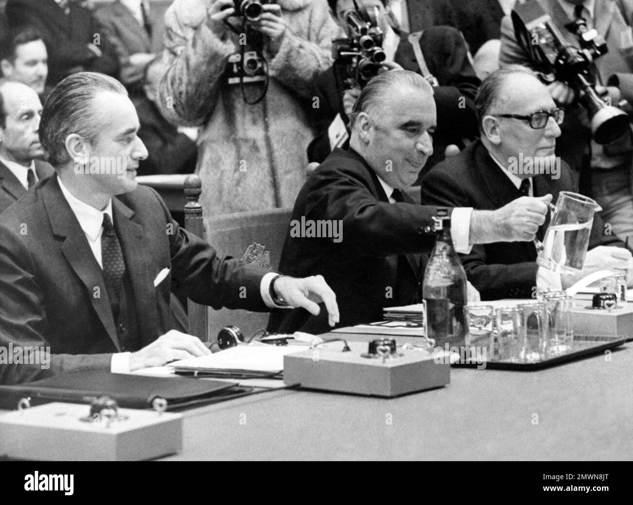 At the opening of the summit conference in The Hague on Dec. 2, 1969 ...