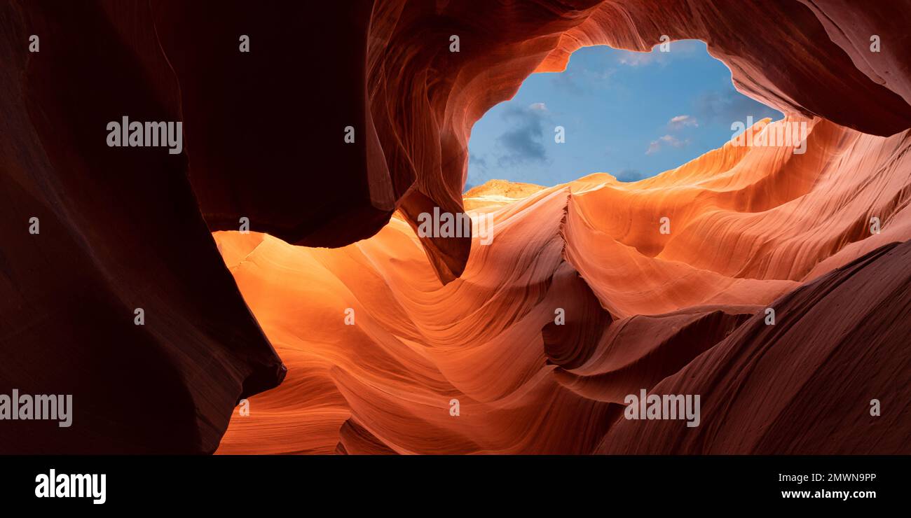 The shades and curves in Antelope Canyon, Arizona, USA Stock Photo - Alamy