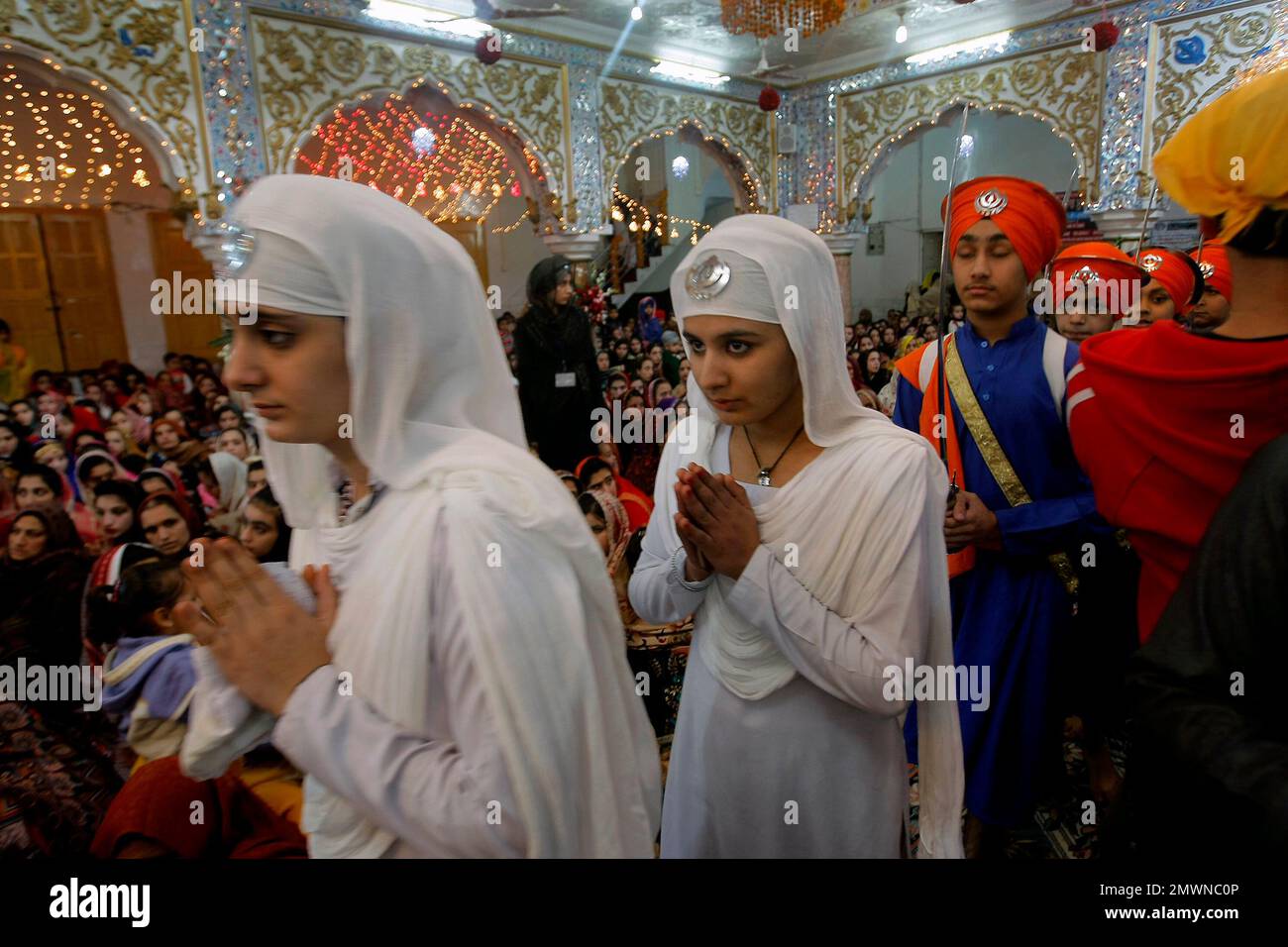 People from Pakistani Sikh community attend the celebrations marking ...