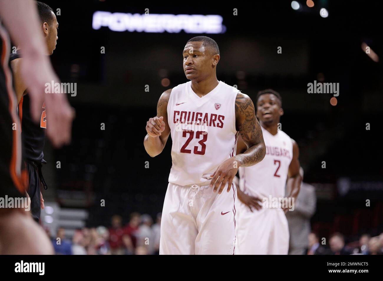 Washington State guard Charles Callison (23) walks on the court during ...