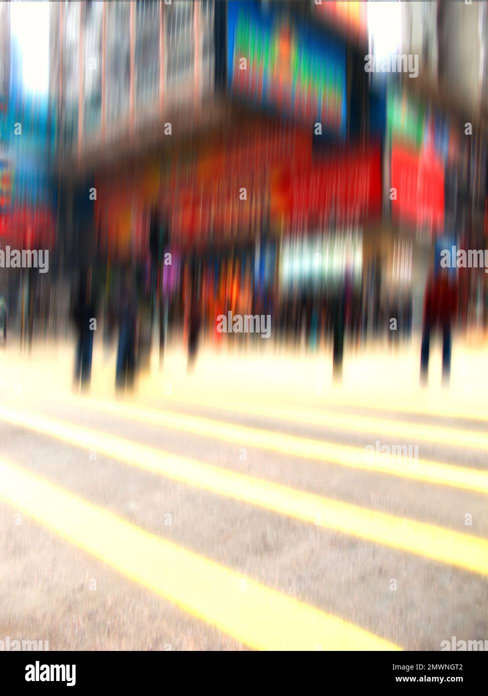 Blurred city background. Motion and lens blurred city images - from ...