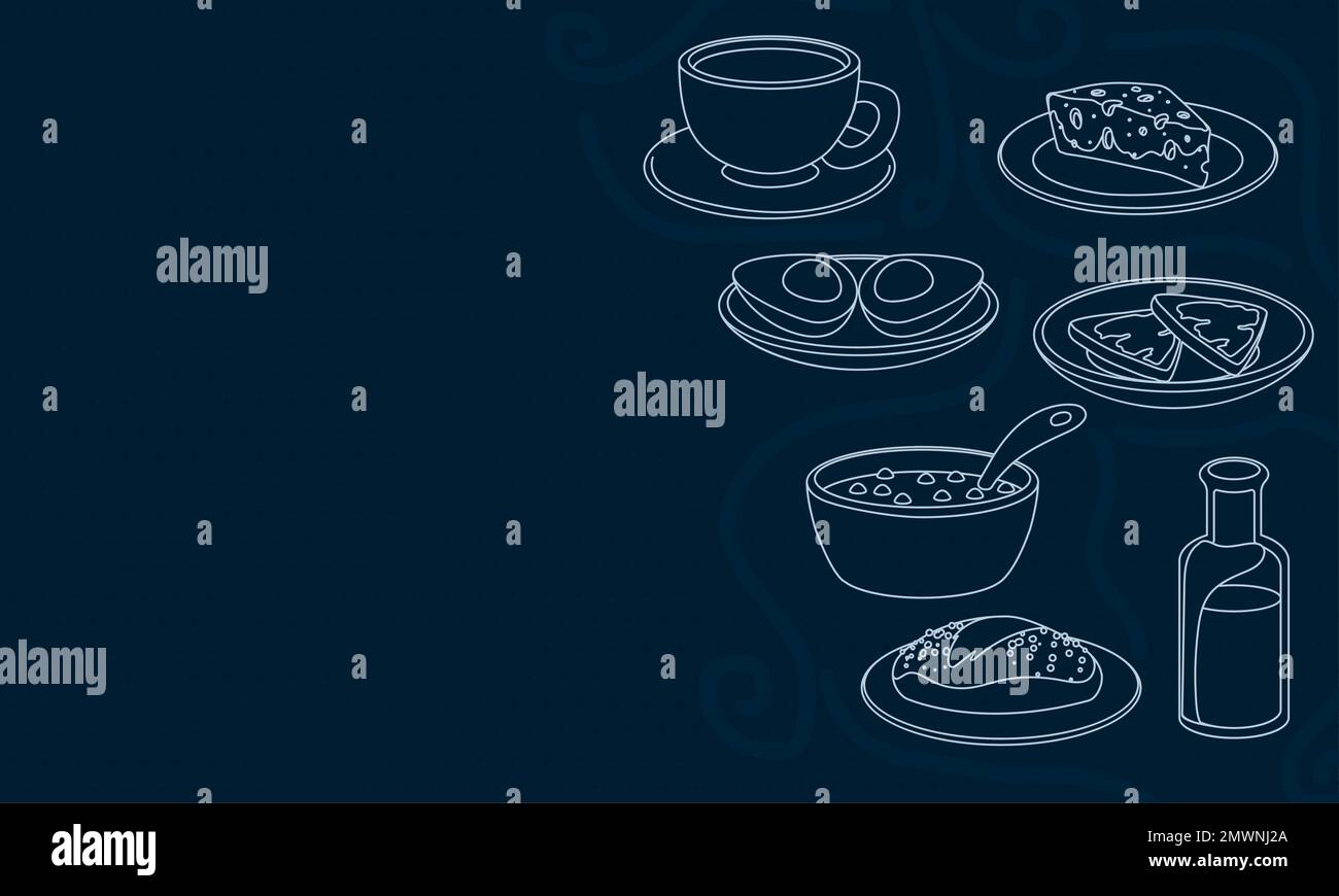 breakfast menu in chalkboard Stock Vector Image & Art - Alamy